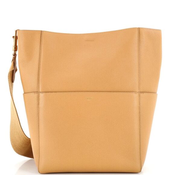 Celine | Bags | Celine Sangle Seau Bag Goatskin Large Neutral | Poshmark